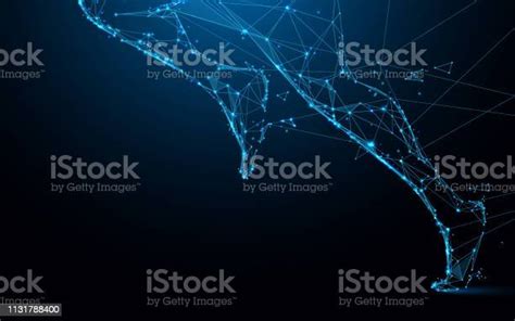 선 삼각형 및 입자 스타일 디자인에서 실행 합니다 삽화 벡터 테크놀로지에 대한 스톡 벡터 아트 및 기타 이미지 테크놀로지 발 달리기 Istock