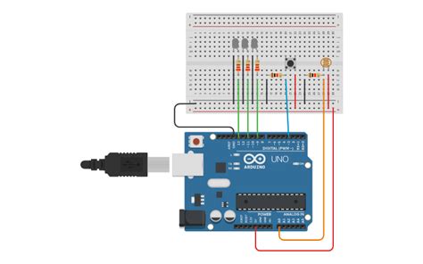 Circuit Design Photoresistor Button Led On Off Tinkercad