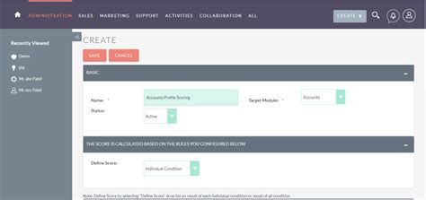 User Guide Profile Scoring