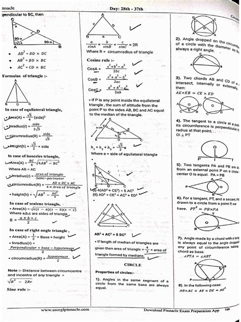 Geometry Part 2 Formula Pdf