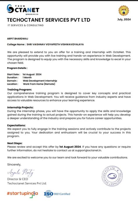 Arpit Bhardwaj On Linkedin Webdevelopment Internship Careergrowth