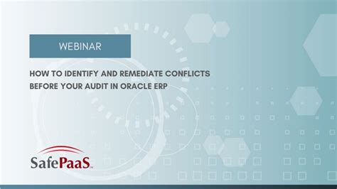 Segregation Of Duties For Oracle Ebs And Erp Cloud Safepaas