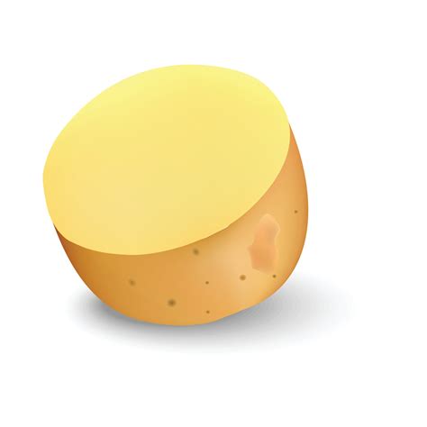 Cutted Potato Mockup Realistic Style 14427138 Vector Art At Vecteezy