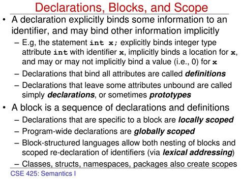 Names And Attributes Names Are A Key Programming Language Feature Ppt