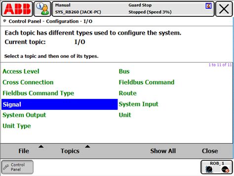 How To Configure The Inputoutput Signals Of Abb Robots On The Teaching Pendant Multiple Images