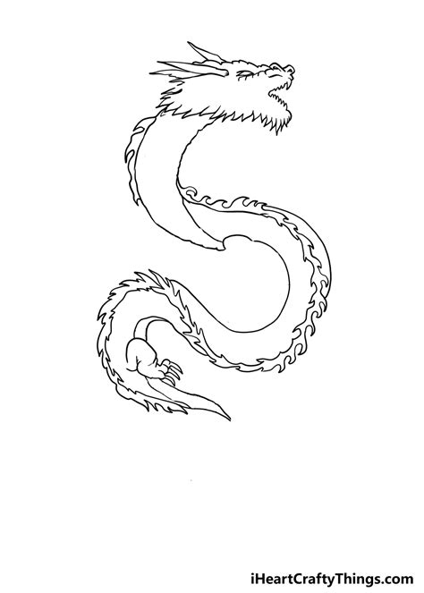 How To Draw A Traditional Japanese Dragon Step By Step