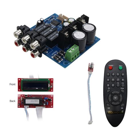 Pga2311 Stero Volume Preamp Remote Control Preamplifier Board With Lcd