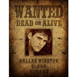 The Outsiders Johnny Cade Wanted Poster