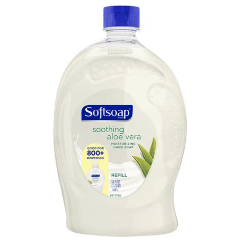 Softsoap Refillable Clean Wash Hand Soap Soothing Aloe Vera 56 Oz