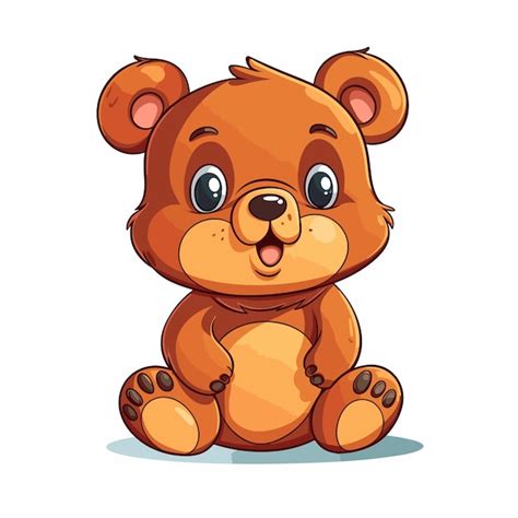 귀여운 귀여운 곰 프리미엄 벡터