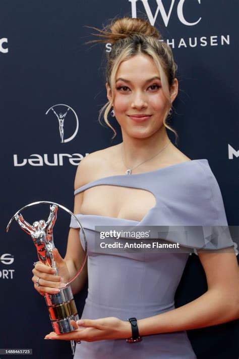 Eileen Gu Attends The Winners Walk During The 2023 Laureus World