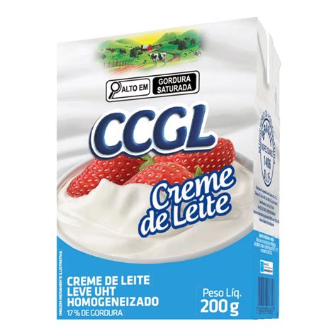Creme De Leite Uht 17 De Gordura 200g Ccgl Casa Do Panificador