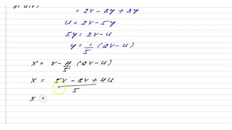 solved consider the transformation x u 2v 2 and y u 3 v 3 a