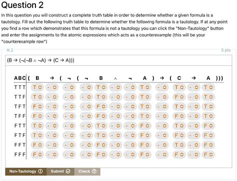 Solved In This Question You Will Construct A Complete Truth Table To
