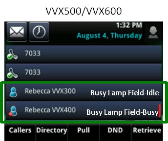 Monitoring Busy Lamp Fields On Your VVX 50x 60x Lumen