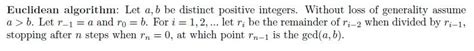 Solved Euclidean Algorithm Let A B Be Distinct Positive