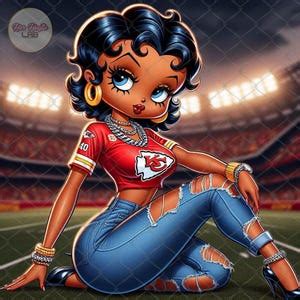 Betty Boop Kansas City Fan Png Boujee Kansas City Fan Png 2025eagles Vs Chiefs Pngchiefs Fan