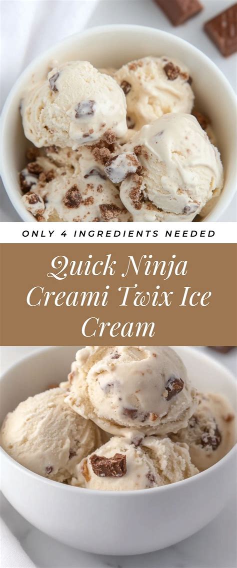 Quick Ninja Creami Twix Ice Cream Recipe Ninja Creami Cereal Ice