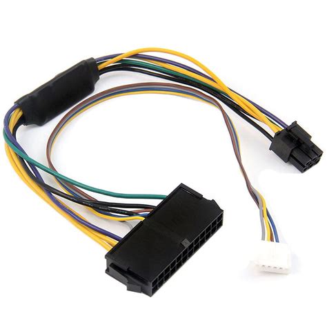 30cm Modular Power Supply Cable Atx 24pin 24 Pin Female To 6pin 6 Pin Male 6pin Connector For