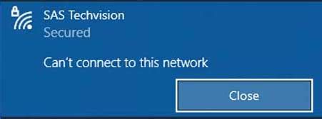 Fixed Wi Fi Issue Can T Connect To This Network In Laptop SAS Techvision
