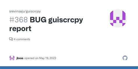 BUG Guiscrcpy Report Issue 368 Srevinsaju Guiscrcpy GitHub