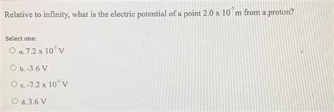 Solved A Proton Initially At Rest Is Accelerated Between