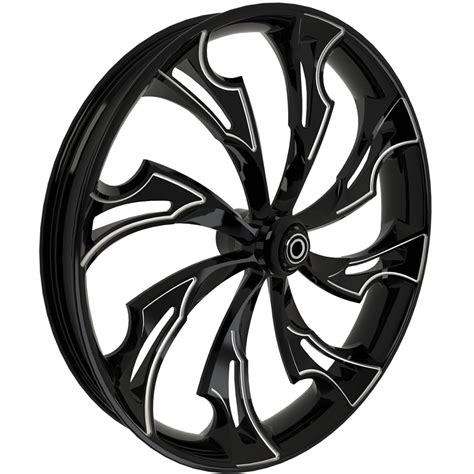 Smt Machining Guinzu 3d Black Cut Harley Wheel