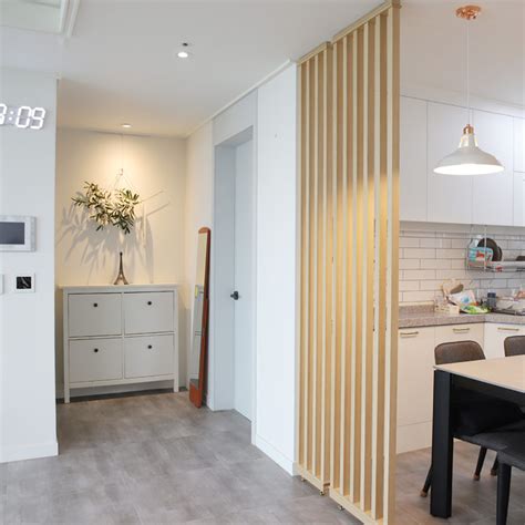 이지월 거실 주방 원룸 칸막이 셀프 이동식 가벽 인테리어 공간분리 파티션 우드리퍼블릭