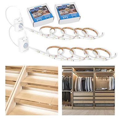 Motion Sensor Strip Light Rechargeable Led Strip Closet Light