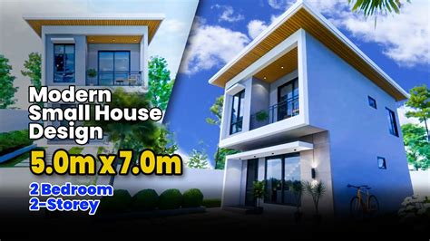 2 Storey Small House 5m X 7m With 2 Bedrooms Youtube