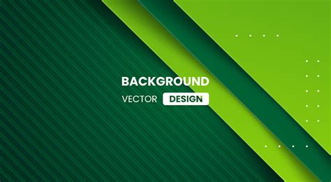 Abstract Green Gradient Papercut Geometric Background Stock