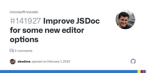 Improve Jsdoc For Some New Editor Options · Issue 141927 · Microsoftvscode · Github