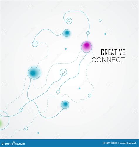 Abstract Graphic Design With Connection Background Vector Color Illustration Structure Smooth