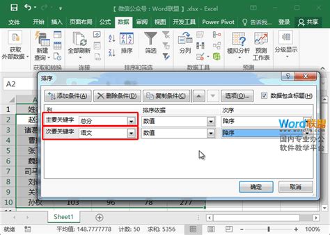 Excel如何同时对多列进行排序多列排序的原理和方法 office办公软件入门基础教程