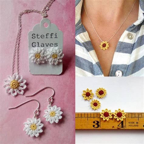 Micro Crochet Jewelry And Tutorials By Steffiglaves The Beading Gem