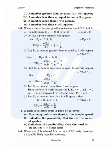 NCERT Solutions For Class Maths Chapter Exercise MathonGo