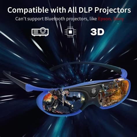 Lc Type Ti G07dlp Blue Active Shutter Dlp 3d Glass For Dlp 3d