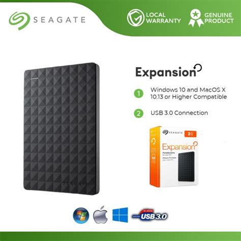 Seagate Expansion 1tb 2tb External Hard Drive For Mac And Windows Portable Usb 3 0 External Hdd