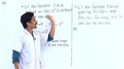 Maths 1 1 4 One One And Onto Functions Examples Youtube