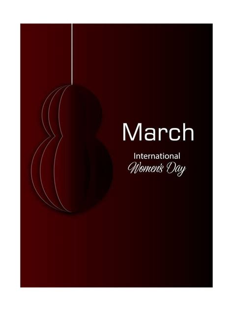 يوم المرأة العالمي الفاخر الأنيق 8 مارس ناقل Eps Ai Uidownload
