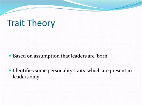 Leadership Theory Ppt