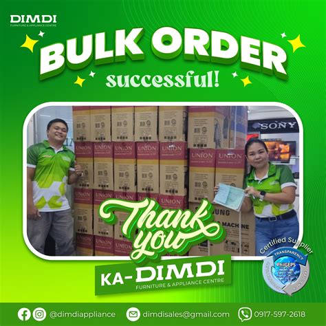 Dimdi 💥 Bulk Orders Big Savings Thank You Ka Dimdi For Trusting