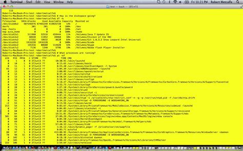 More Linux Bash Mac Terminal Tutorial Robert James Metcalfe Blog