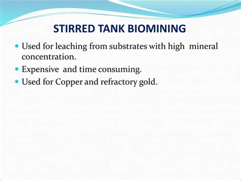 Bio Mining Methods Ppt Chemistry Science