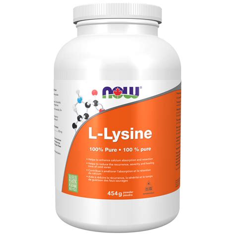 L Lysine Powder Now Foods Canada