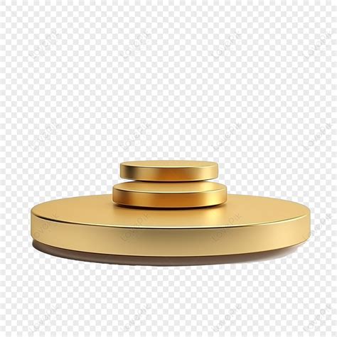 3d 빈 황금 연단 스탠드는 현재 제품을 위한 미니멀한 받침대 또는 쇼케이스 장면을 표시하고 모형으로 만듭니다 Png 일러스트 무료 다운로드 Lovepik