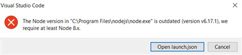 Nodejs Debugger Does Not Support Nodes Versions Below 8x · Issue
