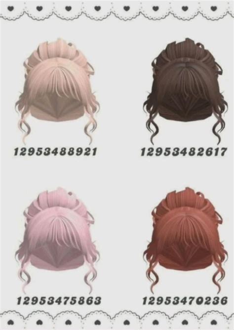 Brookhaven Codes Brown Hair Roblox Black Hair Roblox Roblox Codes