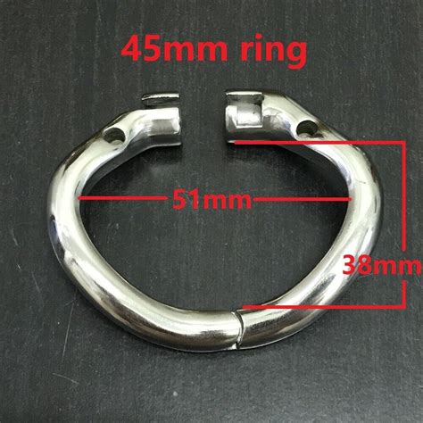 Stainless Steel Hinged Ring For Men Chastity Cage Device Male Metal