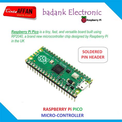 Jual Raspberry Pi PICO With Soldered Pin Header Jakarta Timur Badank Electronic Tokopedia